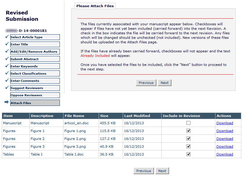 Revised manuscript submission tutorial
